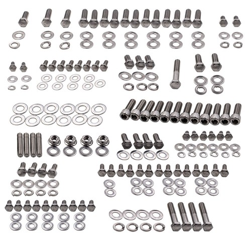 Stainless Engine Stud Bolt Kit For Chevy Small Block 265 283 302 305 ...