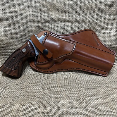 Leather Revolver Cross Draw Holster RUGER COLT Smith&Wesson L Frame | eBay