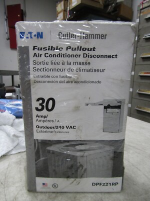 💥NEW EATON 30 AMP FUSIBLE PULLOUT AIR CONDITIONER DISCONNECT 240 VAC ...