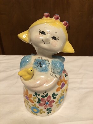 Vintage Doll Piggy Bank | eBay