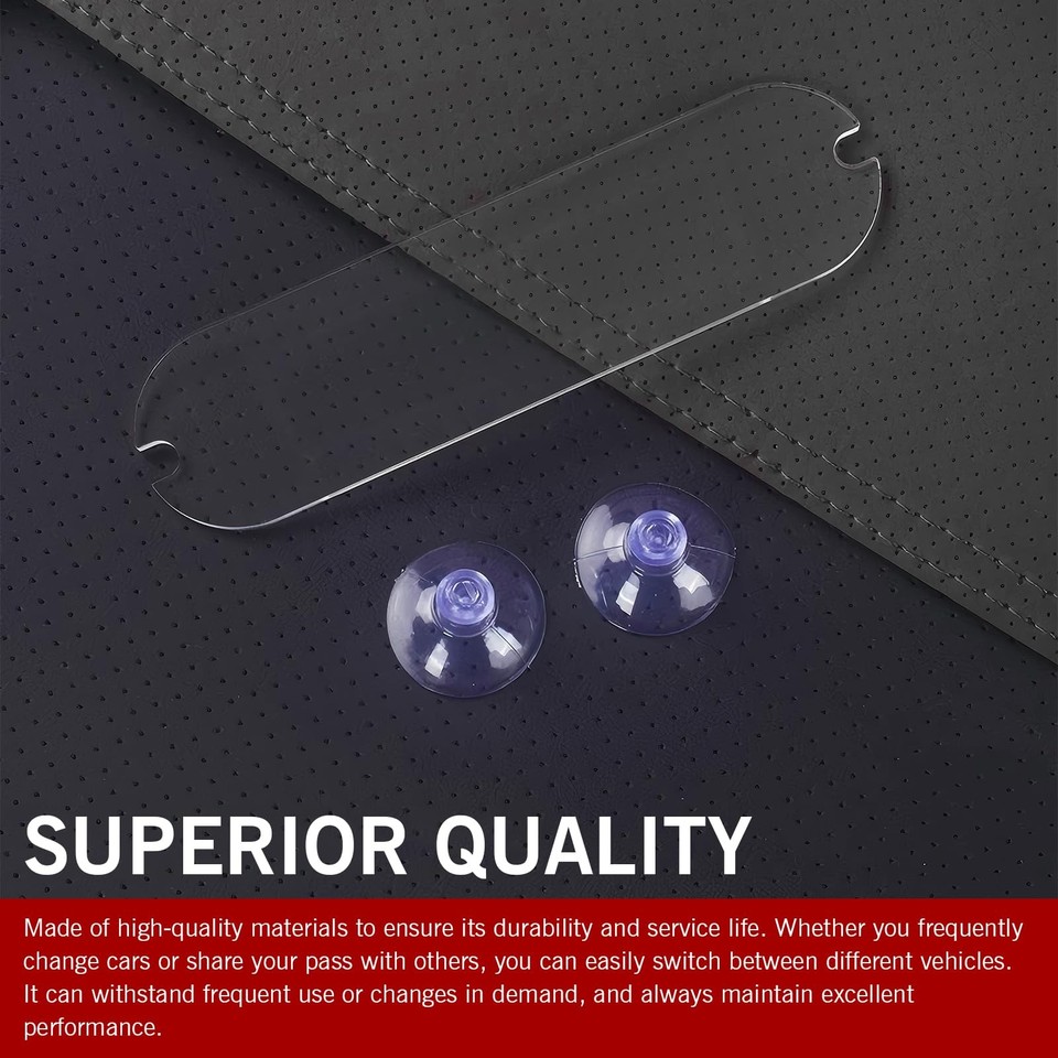 2 PCS EZ Pass Holder, Windshield Ipass Sticker Holder, Acrylic ...