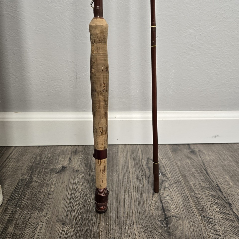 Fenwick FF807 Feralite Fiberglass 8 ft Fly Rod Pole Vintage W/ Original ...