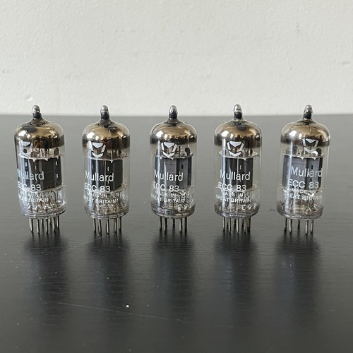(1) NOS Mullard ECC83 12AX7 Tube Shield Gray Plates Blackburn I63 B9F3 ...
