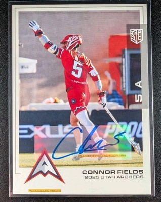 Connor Fields 2025 Premier Lacrosse League Flagship PLL AUTO card | eBay