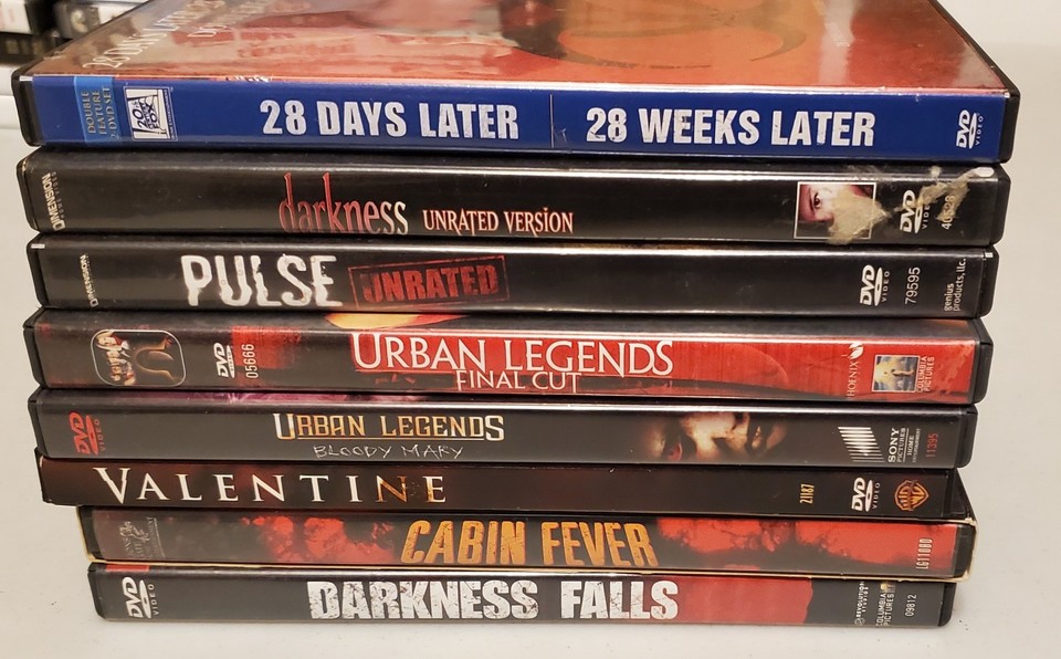 Movies DVD Horror – 28 Days later, Zombie, Pulse, Urban Legends ...