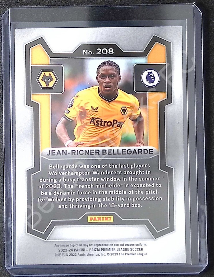 Jean-Ricner Bellegarde WOLVES 2023-24 Panini Prizm Base | eBay