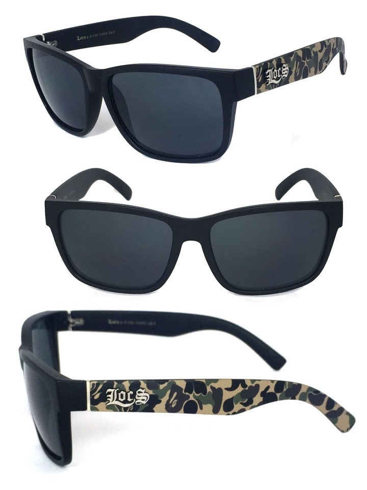 LOCS Authentic Square Frame Sunglasses OG Gangster Style Cholo Matte ...