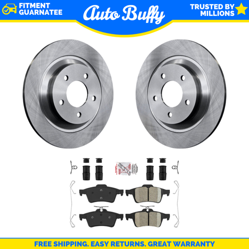 Rear Disc Brake Rotors And Integrally Molded Pads Kit For Mazda 5 | eBay
