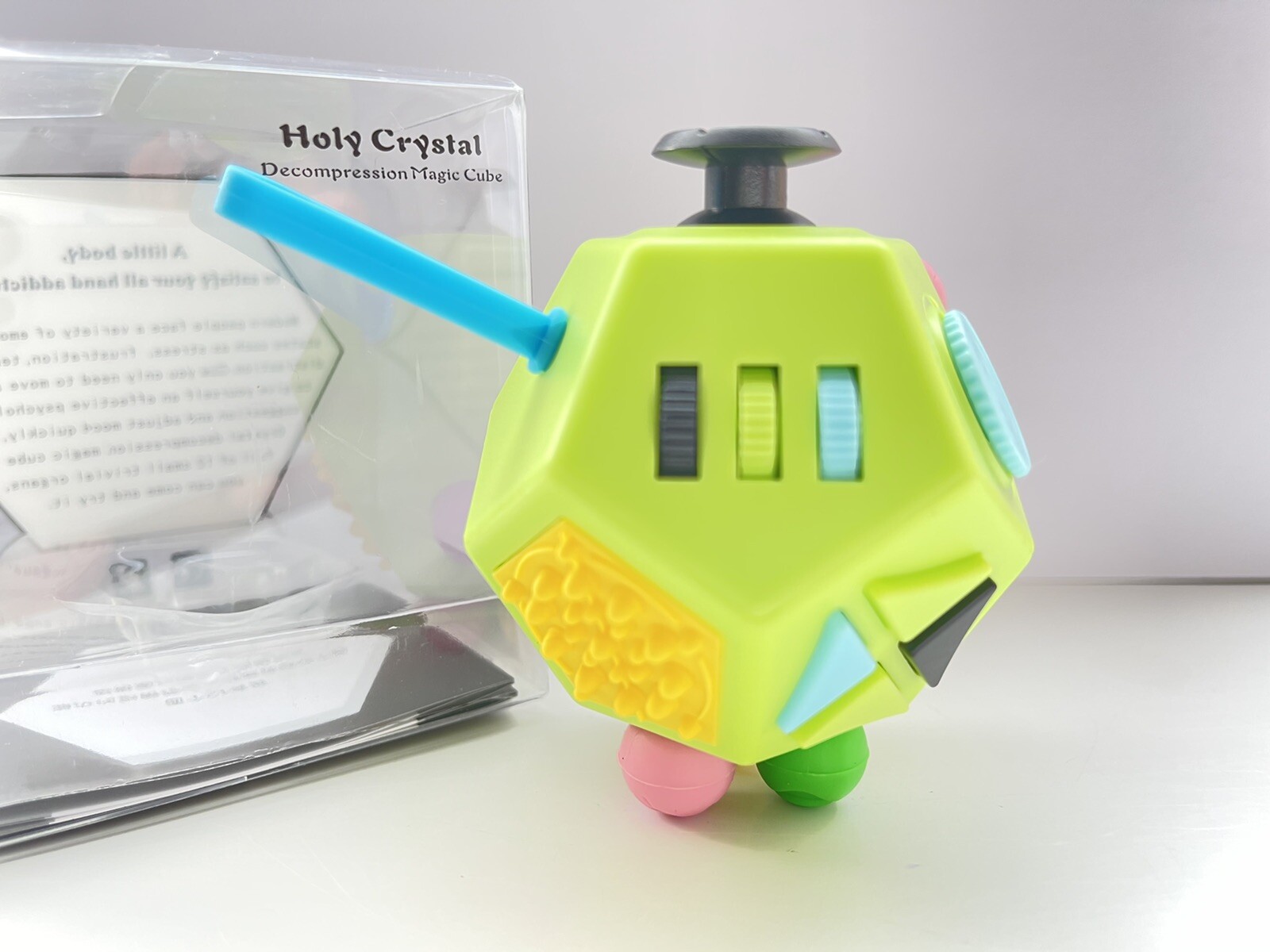 Fidget Cube Hexagon 12 Side Desk Childrens Toy Adult Stress Relief ...