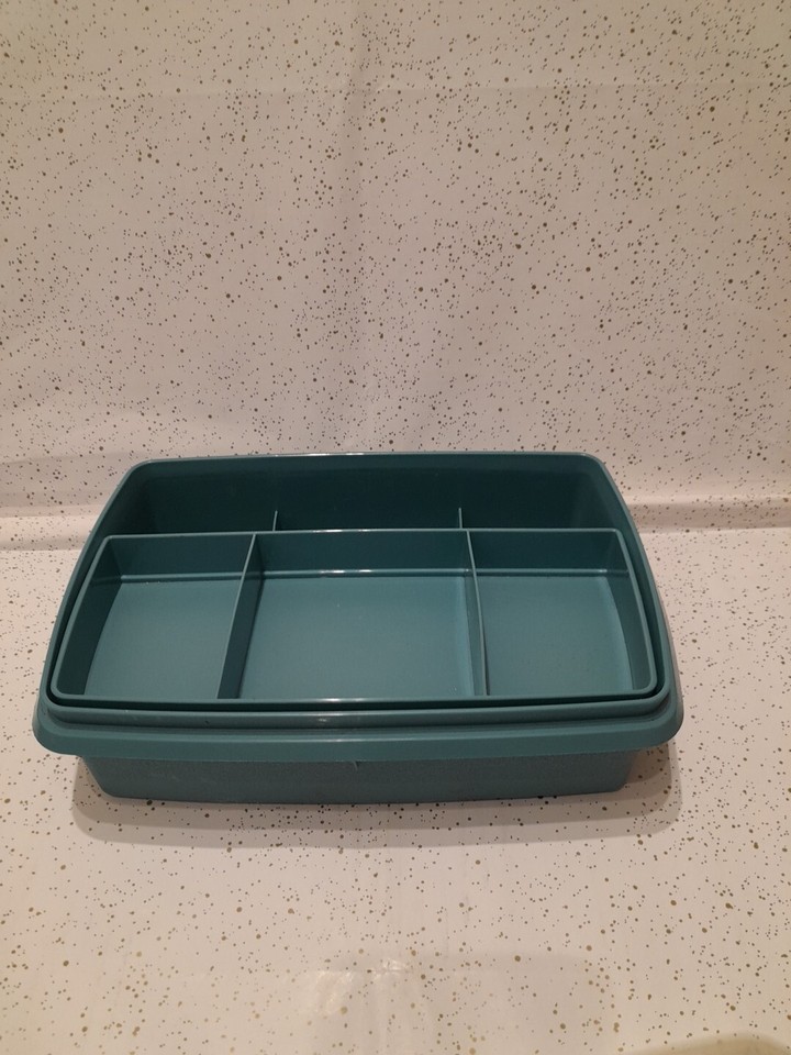 Tupperware Pencil / Fishing / Box Craft Box Inner Tray Blue | eBay UK