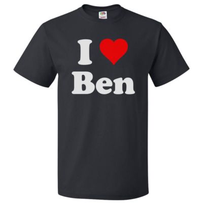 I Love Ben T shirt I Heart Ben Tee | eBay