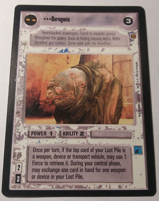 Star Wars CCG - Jabba's Palace Limited - Baragwin - LS 1998 | eBay