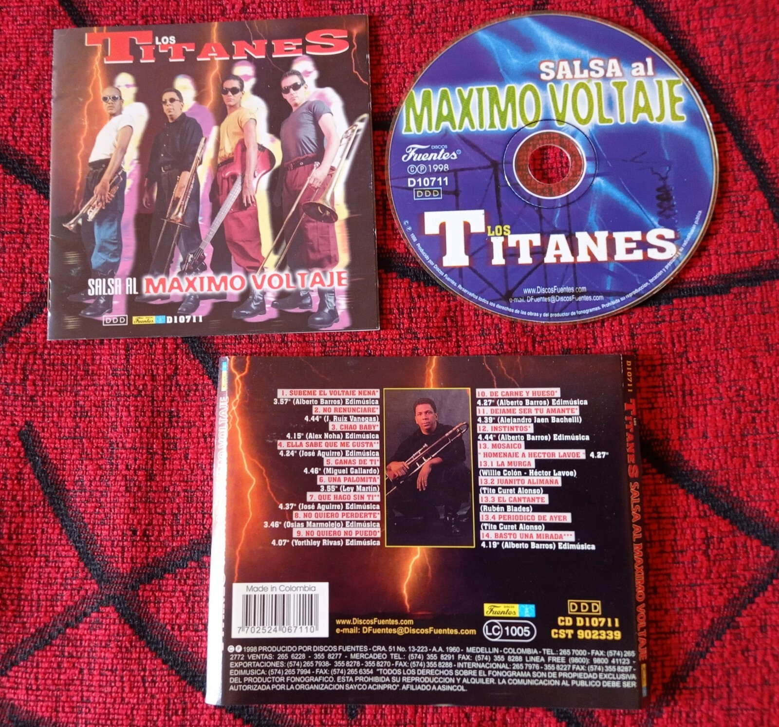LOS TITANES ** Salsa Al Maximo Voltaje ** ORIGINAL 1998 COLOMBIA CD | eBay
