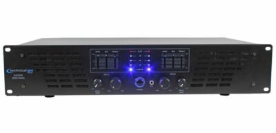 Technical Pro AX3000 3000 Watt 2 Channel 2U DJ Power Amplifier w/ 3 ...