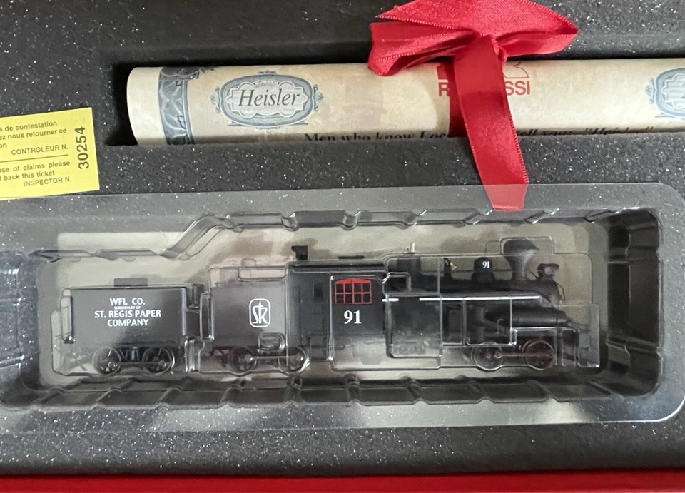 Heisler Steam Locomotive St. Regis Paper Company #91 3-Truck Model HO ...