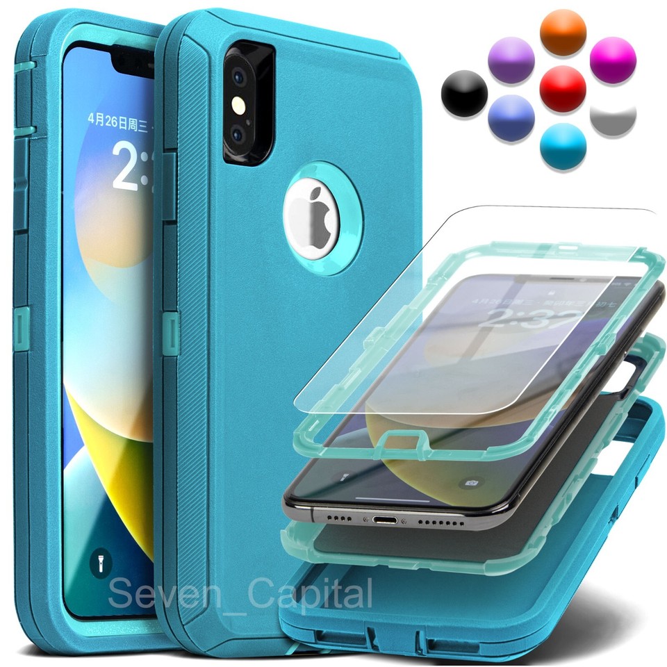 For Apple iPhone X XR XS Max 10 Shockproof Protective Rugged Hard Cover ...