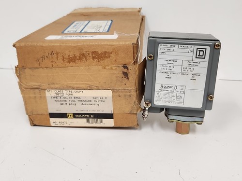 Square D 9012gaw4 Series C Pressure Switch 9012 Gaw-4 for sale online ...