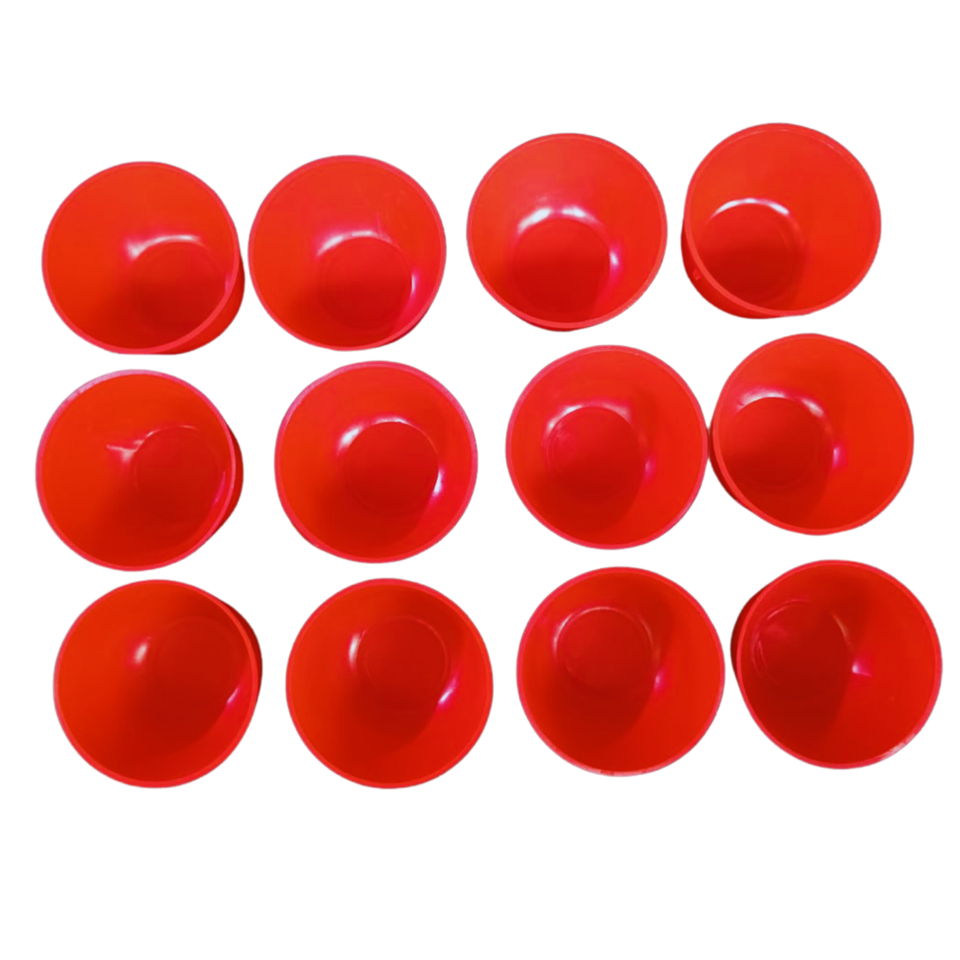 24 Pieces Puto Kutsinta Pichi Pichi Talam Lompang Red Cup Mold 4.5 cm ...
