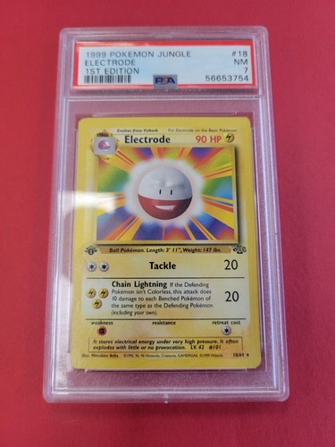 Electrode - 1999 Pokemon Jungle Set - First 1st Edition - PSA 7 - Card ...