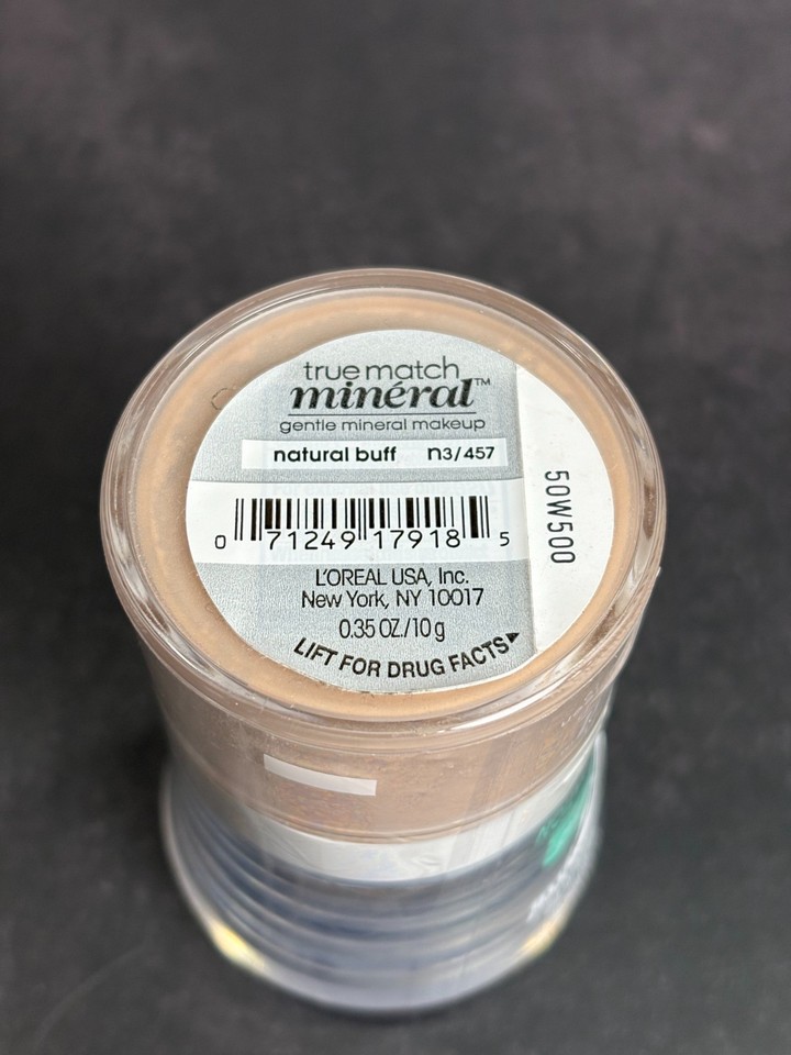 L'Oreal True Match Mineral Foundation N3/457 Natural Buff - NEW SEALED ...