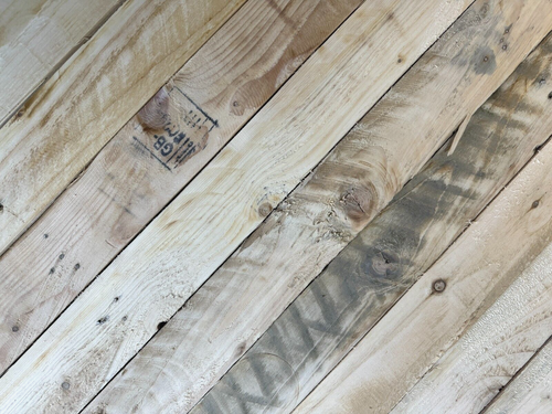 Sanded Pallet Wood - Wall Cladding Recycled Timber Planks Boards - 1sqm ...