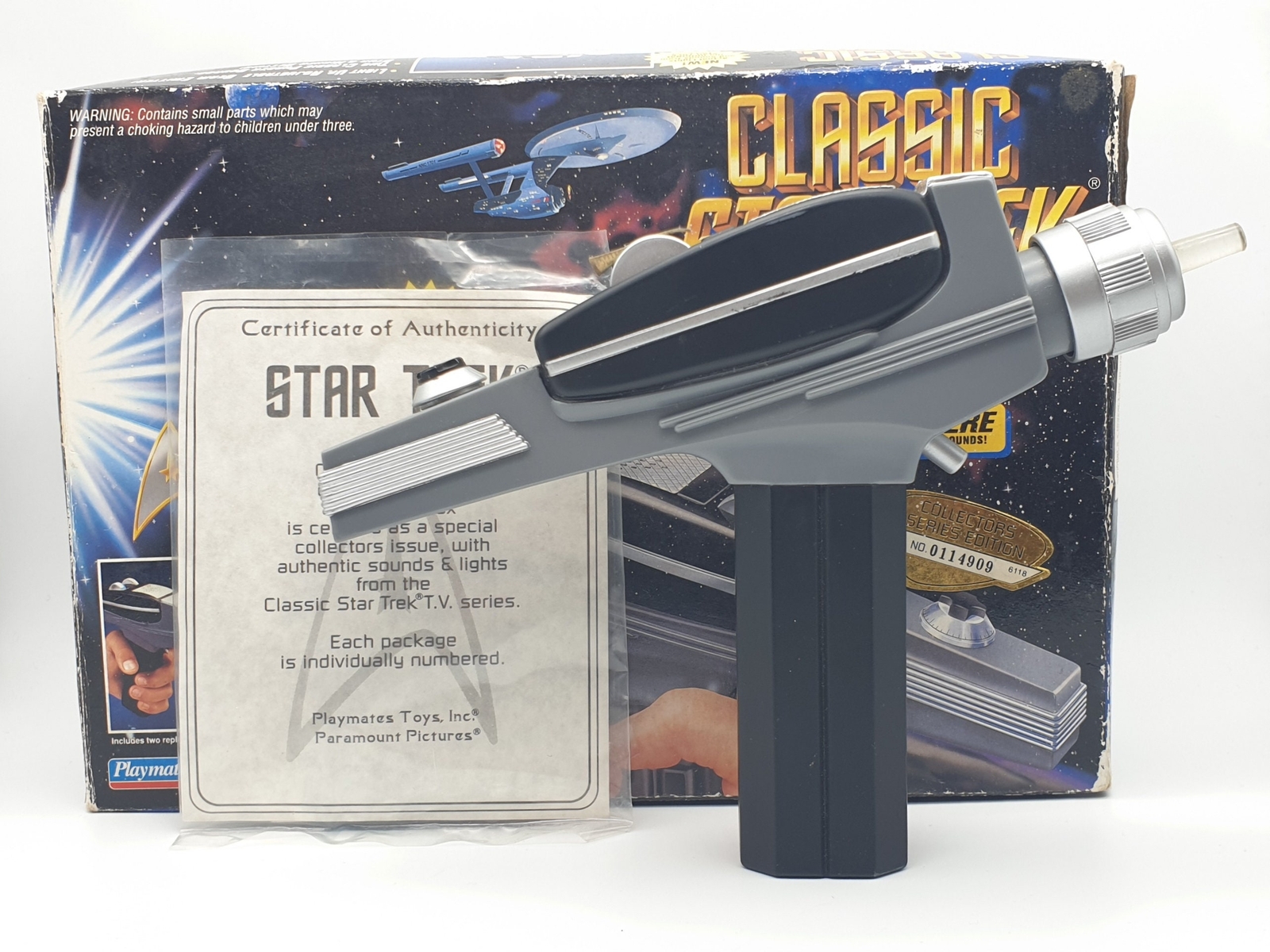Star Trek Classic Phaser - 1994 - Boxed & Fully Working - Authentic ...