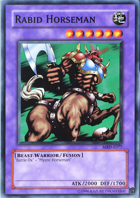 carte YU-GI-OH MRD-E077 Rabid Horseman NEUF | eBay