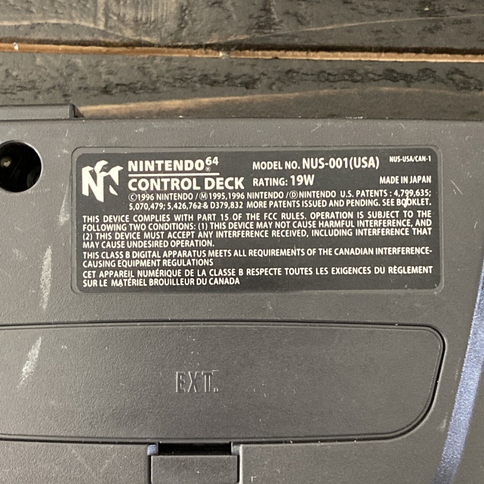 Nintendo 64 Console - Smoke Grey (Cords & console only) | eBay