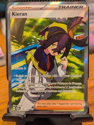Pokémon TCG Kieran Twilight Masquerade 206/167 Holo Ultra Rare ...