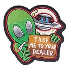 Take Me To Your Dealer Pot Smoking Alien Patch, Alien Patches | eBay