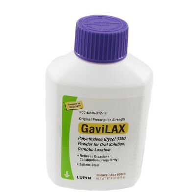 GaviLAX Powder, 30 Once Daily Doses, 17.9oz Per Bottle (2 Pack) | eBay