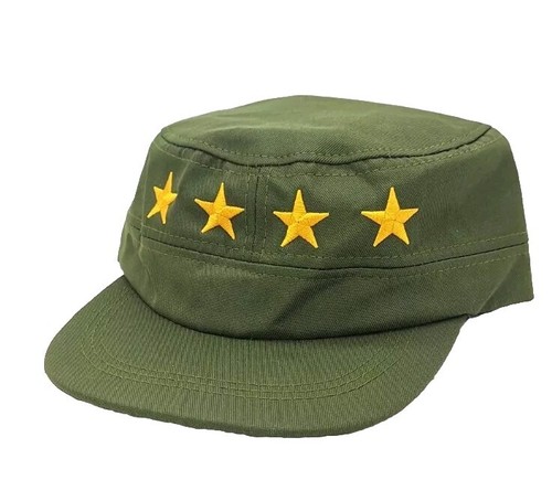 4 Star Army Cap Military Hat Costume Adjustable | eBay