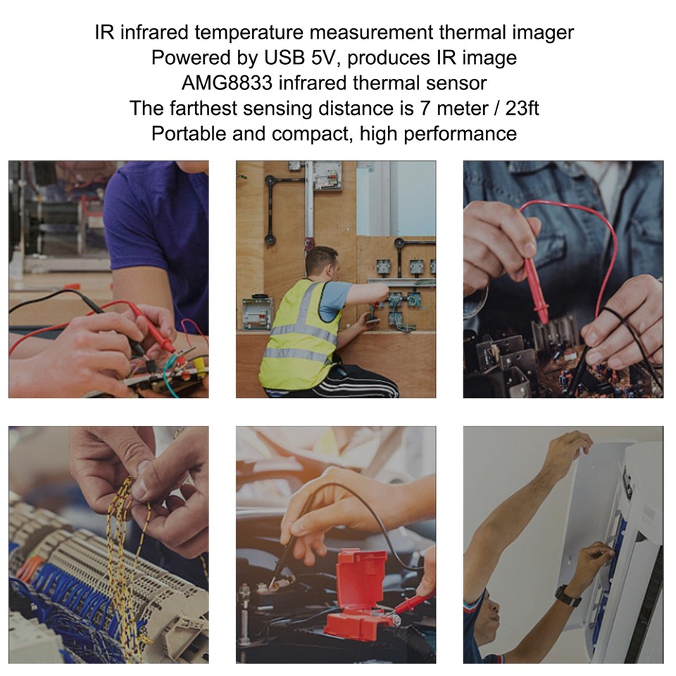 AMG8833 IR Infrared Thermal Imager Handheld Array Temperature ...