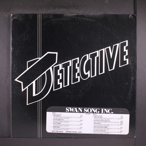 DETECTIVE: detective SWAN SONG 12" LP 33 RPM | eBay