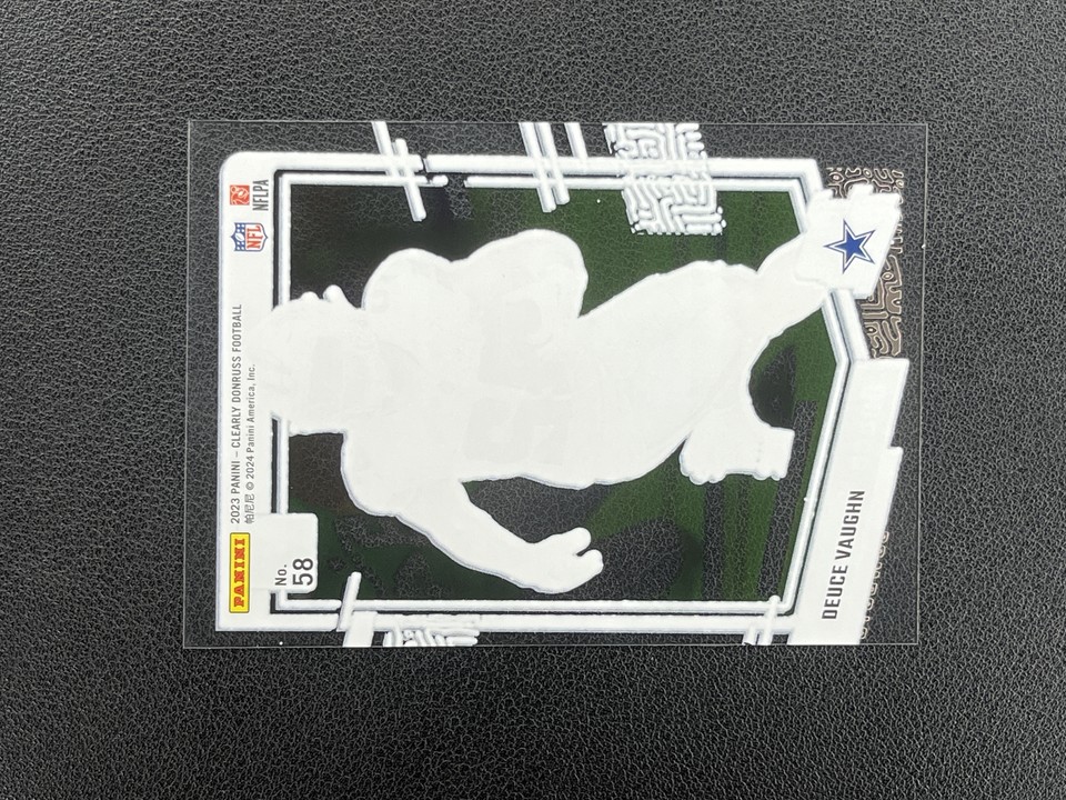 2023 Clearly Donruss Deuce Vaughn RC Rated Rookie Cowboys J1S | eBay
