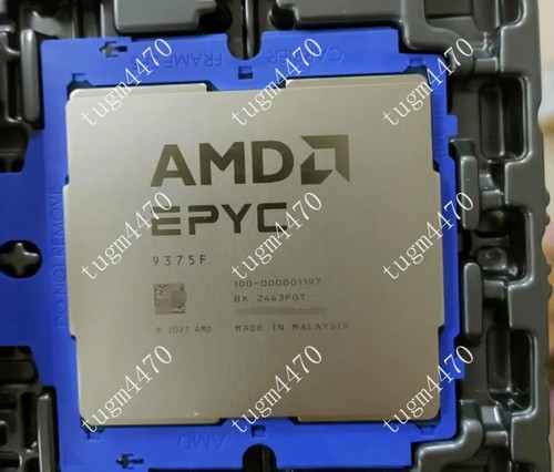 AMD EPYC TURIN 9375F CPU Processor SP5 ZEN5 32 Core 3.85GHz 320W L3 ...