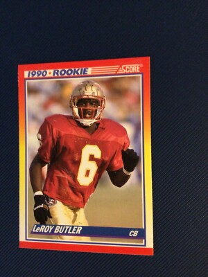 1990 Score LeRoy Butler Rookie Card | eBay