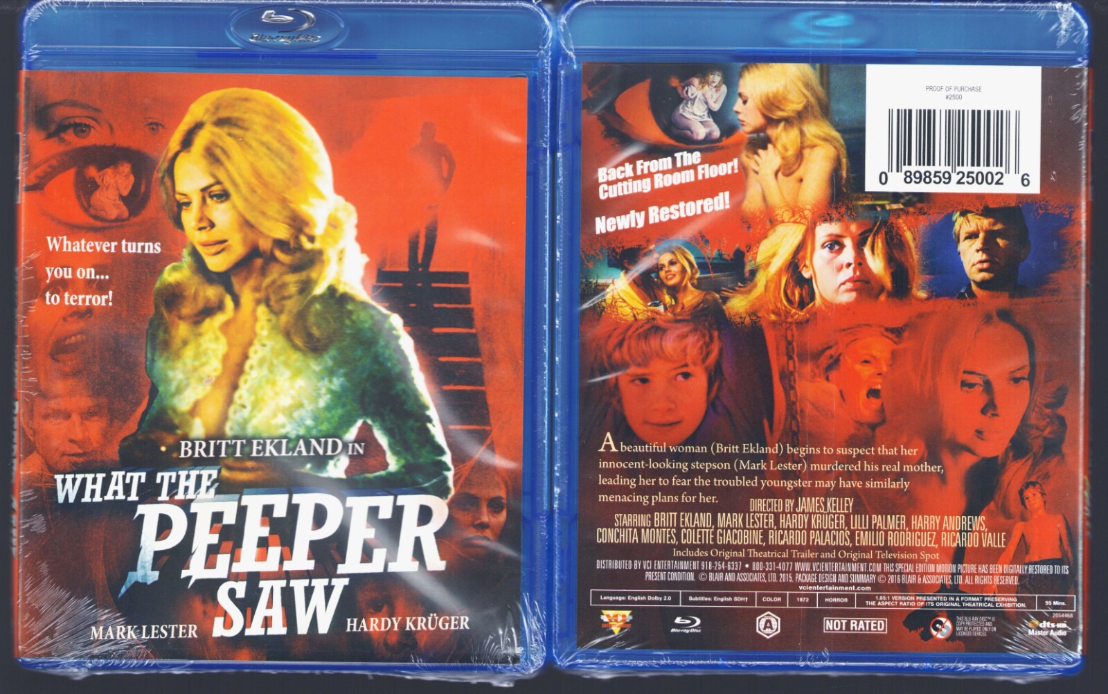 What the Peeper Saw (Blu-ray) 1972 Psychological Horror Thriller - New ...