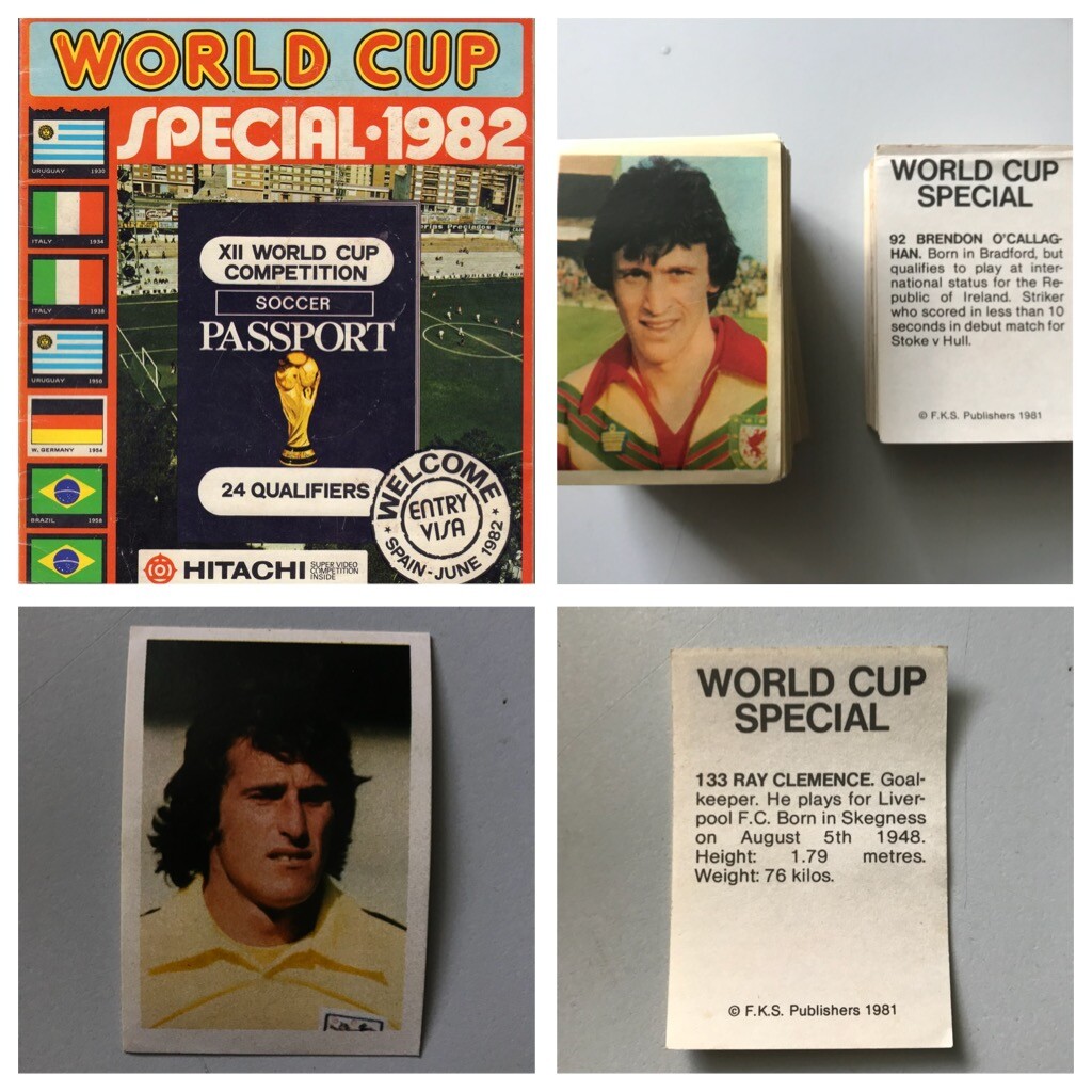 RARE FKS WORLD CUP SPECIAL 1982 Stickers. various quantities available ...