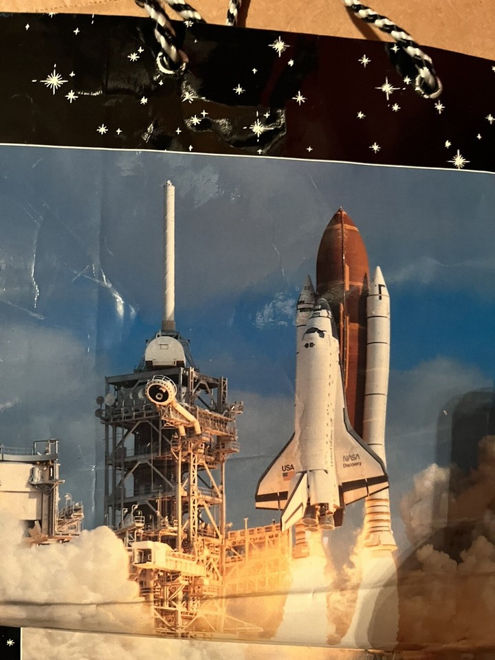 Cape Canaveral NASA Rare 1991 Gift Bag W/ Discovery Space Shuttle ...