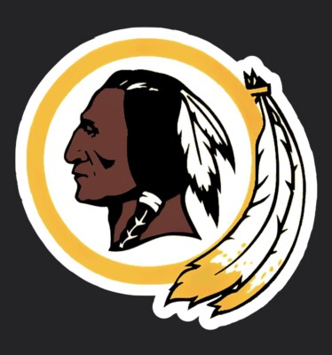 WASHINGTON REDSKINS Logo Sticker Bat Stickers Car NFL Football Decal | eBay