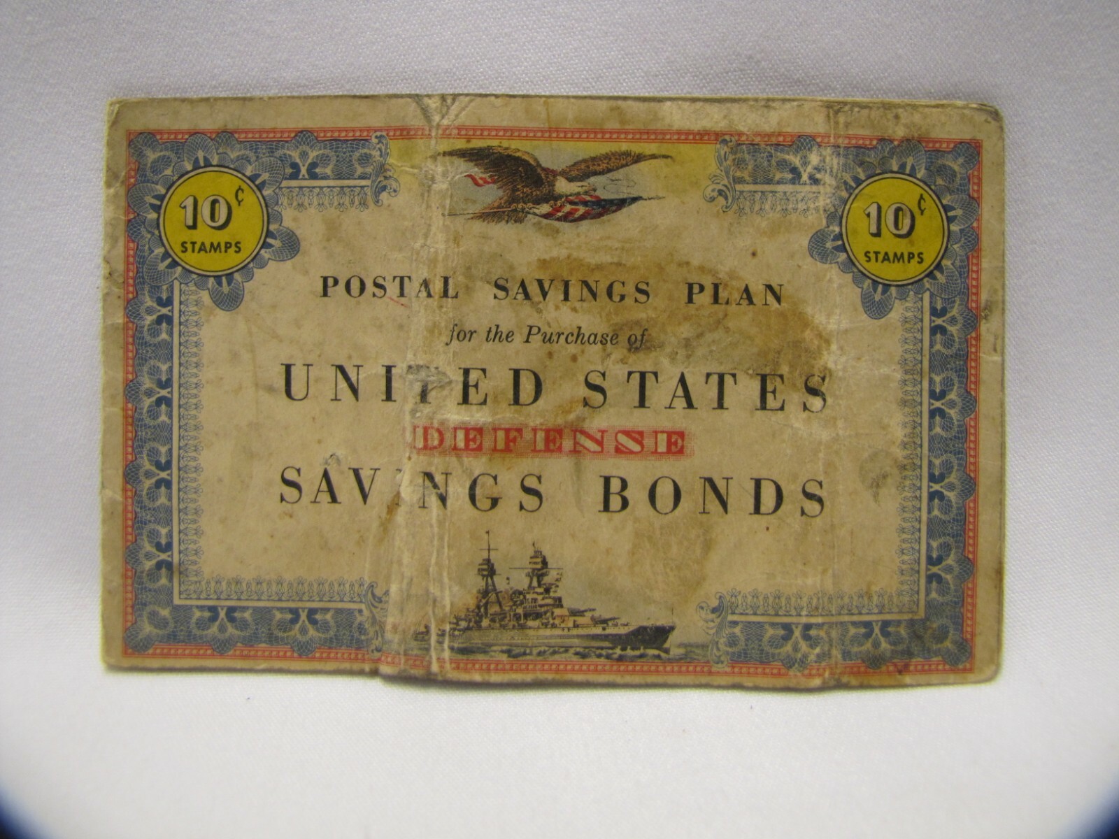 Savings Bond Book US Defense Stamp Album Postal Defense Savings Bond ...