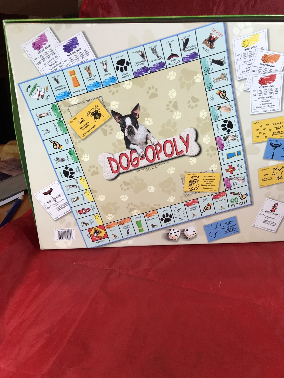 DOG-OPOLY Board Game Tail Wagging Property Trading Monopoly-Style Game ...