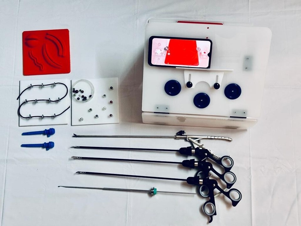 Laparoscopic Simulator Training Box Endo Trainer Foldable Instrument ...