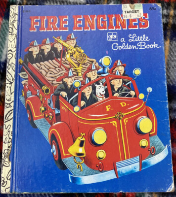 Vintage Little Golden Book Fire Engines Hardcover Children’s Book | eBay