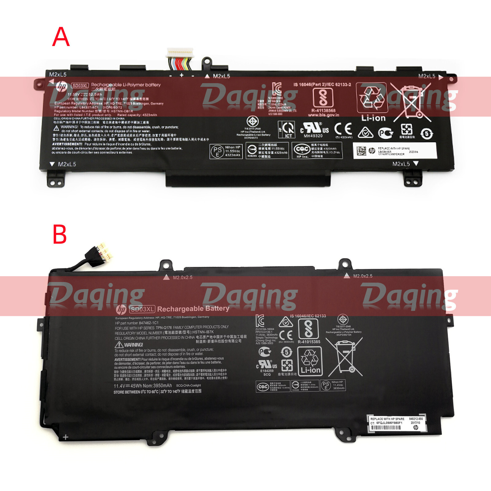New Original SD03XL Battery for HP Chromebook 847462-1C1 848212-850 ...