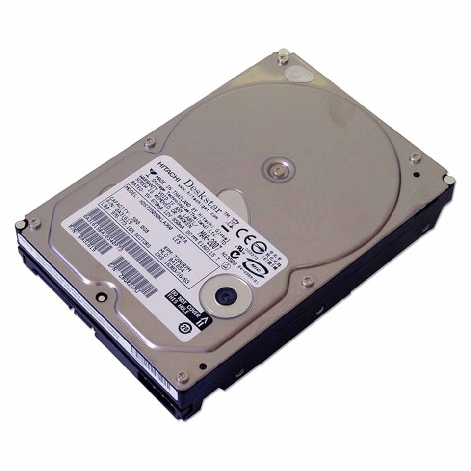 Hitach Hard Disk HDD 500GB 3,5 " SATA Internal Hard Drive Desktop ...