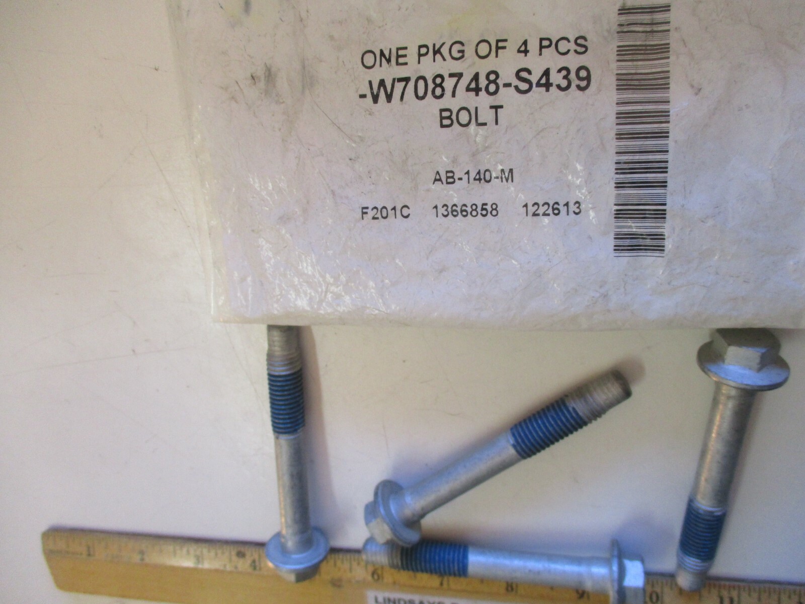 4 NEW OEM PCS FORD "BOLT" Axle-Rear-Front Bracket Mount M12 X 89MM ...