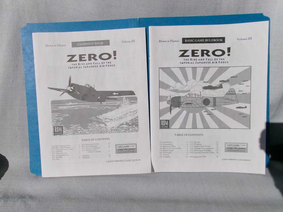 GMT Zero! Air Combat Game Unpunched VG/NM, Down in Flames | eBay