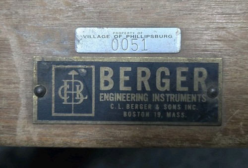 Berger Model 150 1N-6229 Transit Survey Level in Original Wood Case ...